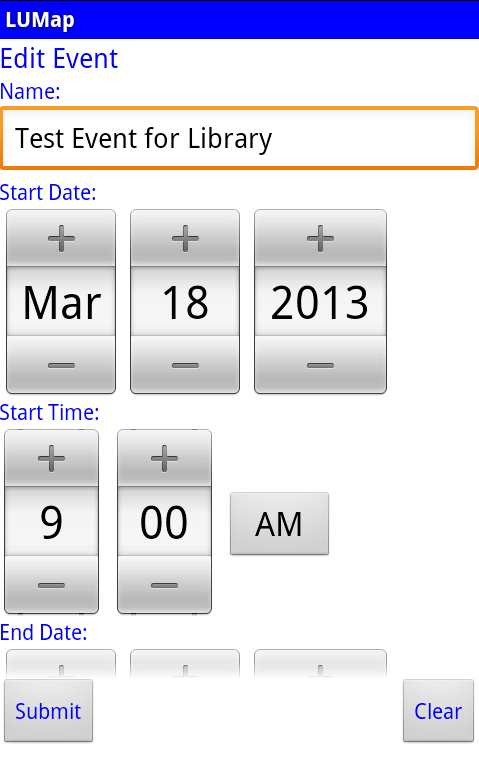 LUMap Working Documents