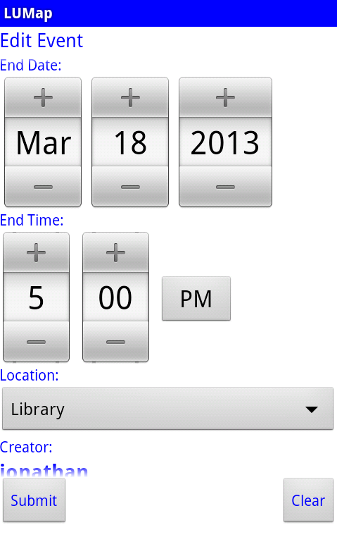 LUMap Working Documents