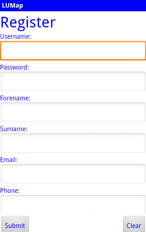 LUMap Working Documents
